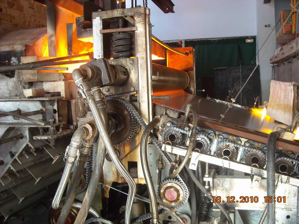 Figured glass production line